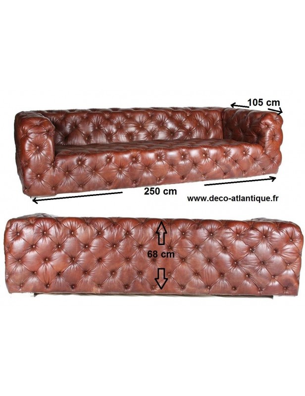 canapé cuir grande largeur atlantic chair