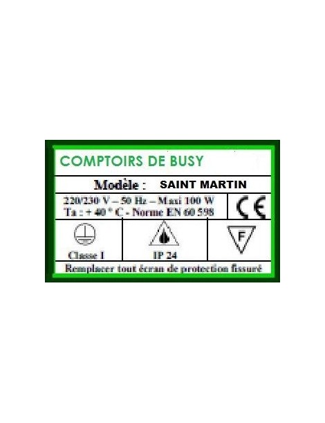 Lanterne à suspendre St Martin AC